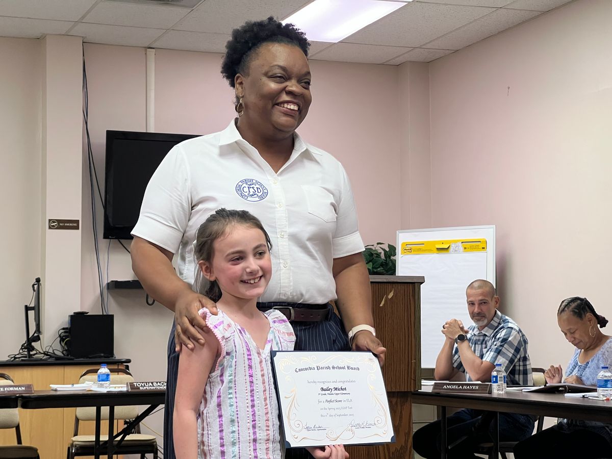 BRIGHT FUTURE: Michot earns perfect score on LEAP test in English (wit...