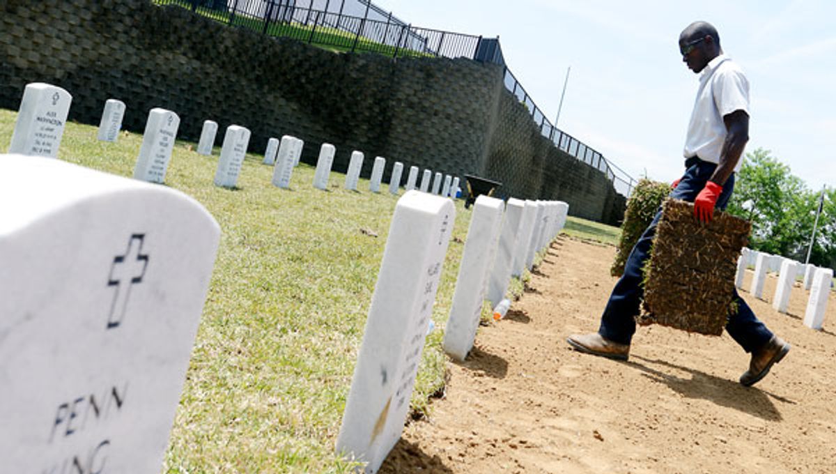 Cemetery work nears completion