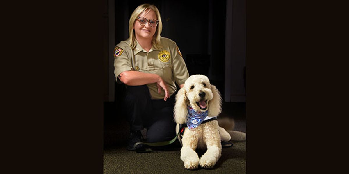 New ACSO deputy offers comfort and kisses