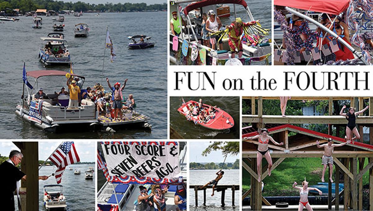 Lake St. John Flotilla filled with Fourth of July fun