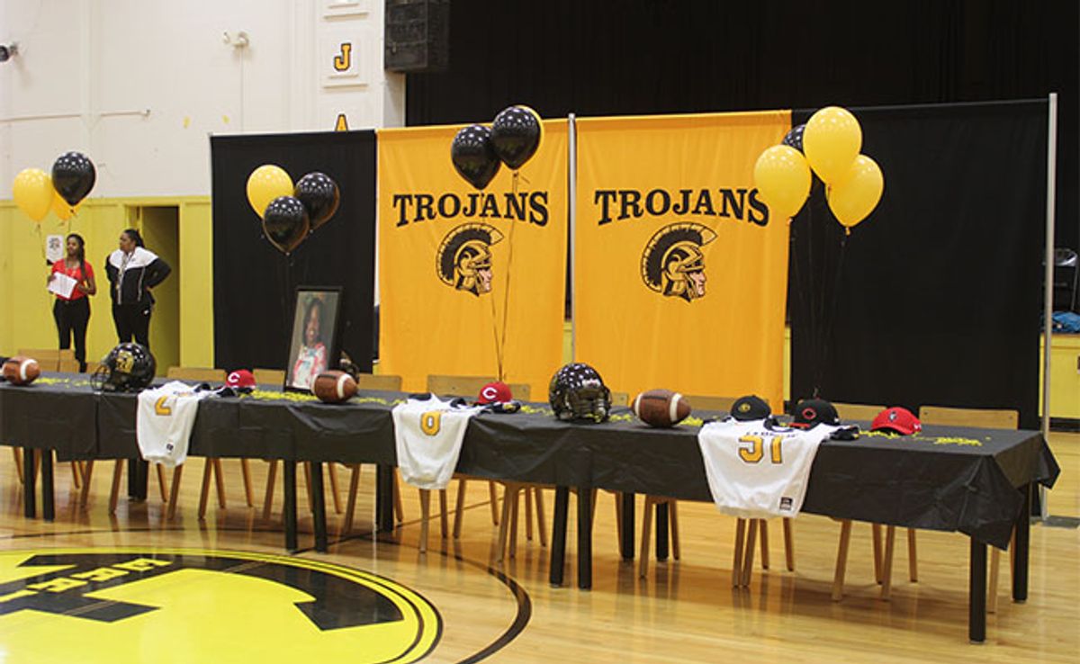 National Signing Day: Four Ferriday High Trojans football players sign...