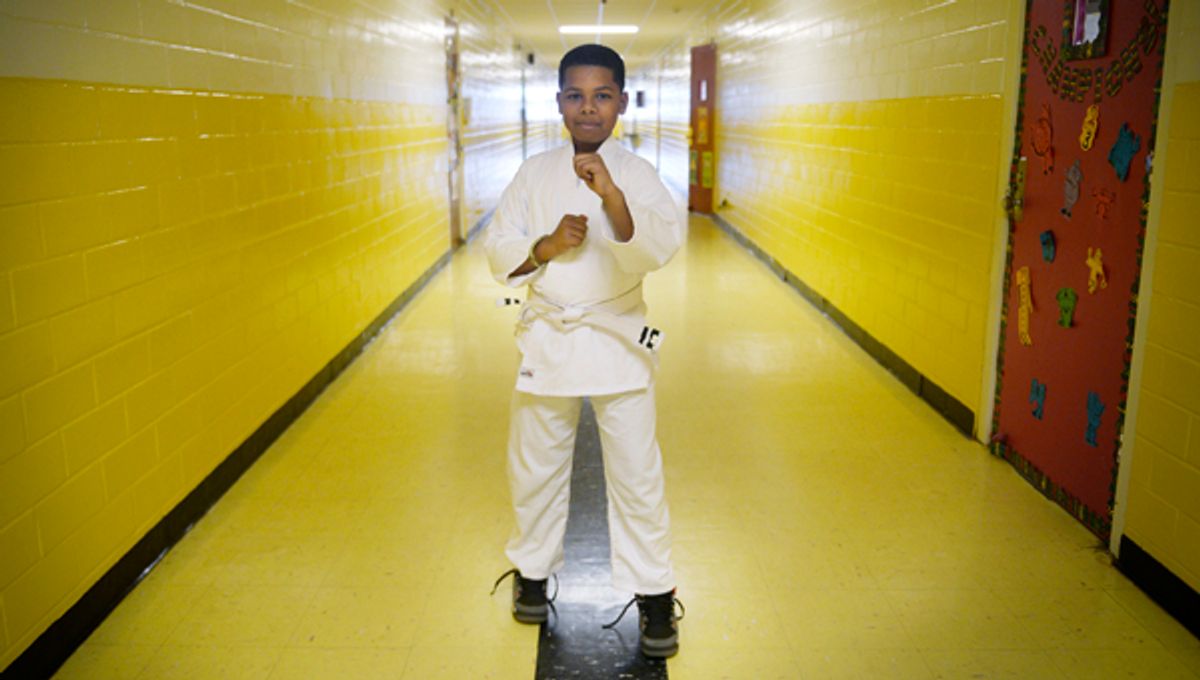 Bright Future: Young student has high aspirations