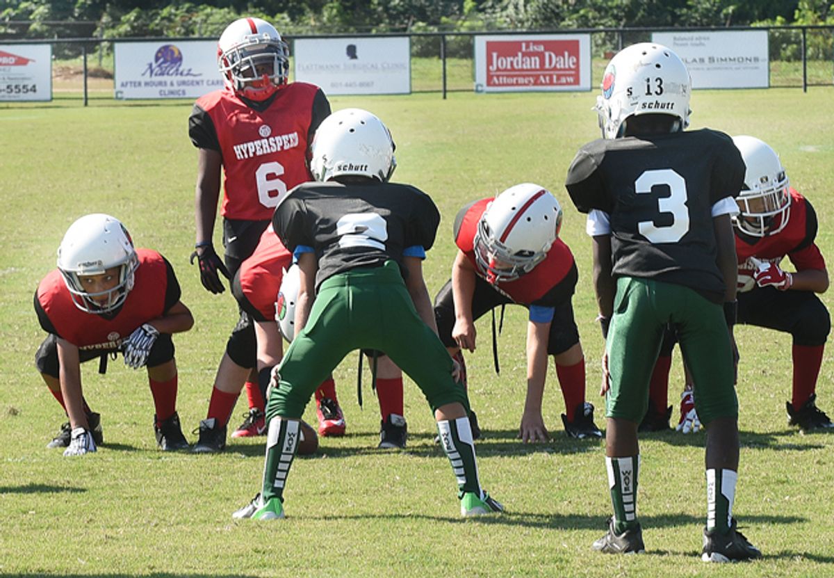 Regulators take down Hyperspeed in AYA football defensive sl...