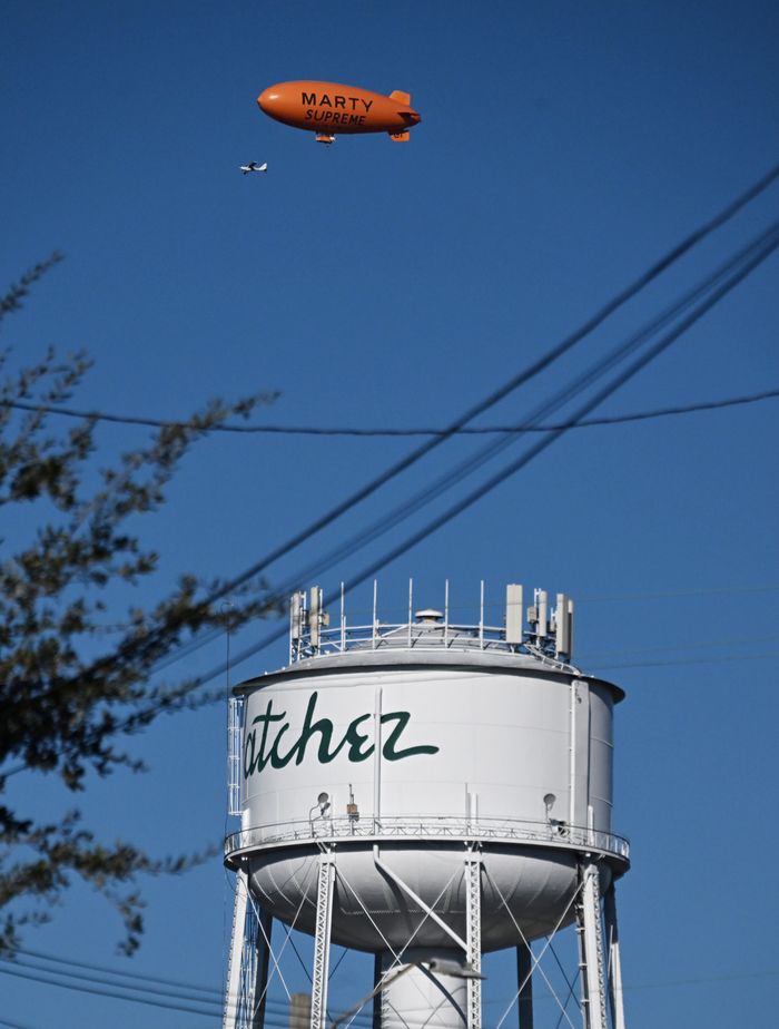 A blimp? Over Natchez?
