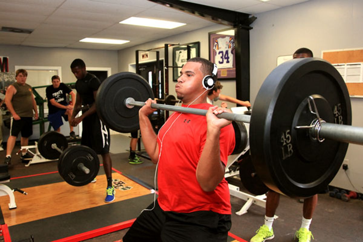Trinity Episcopal football team training harder for the season