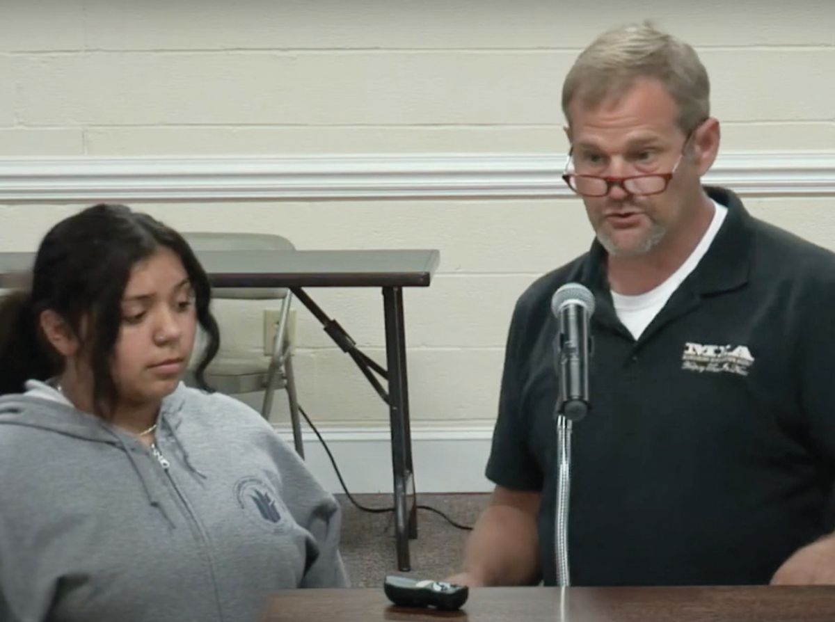 A high school student who says she can neither read nor write asks for...