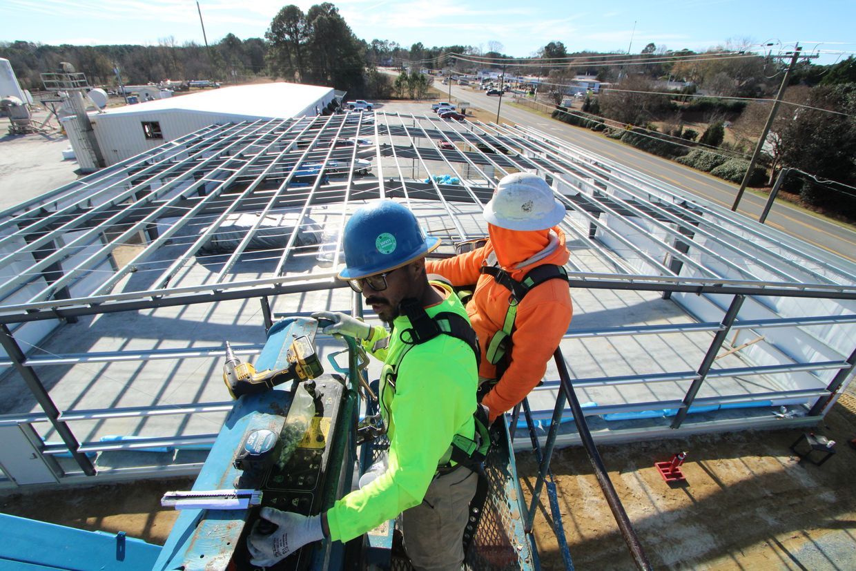 Meherrin building under construction