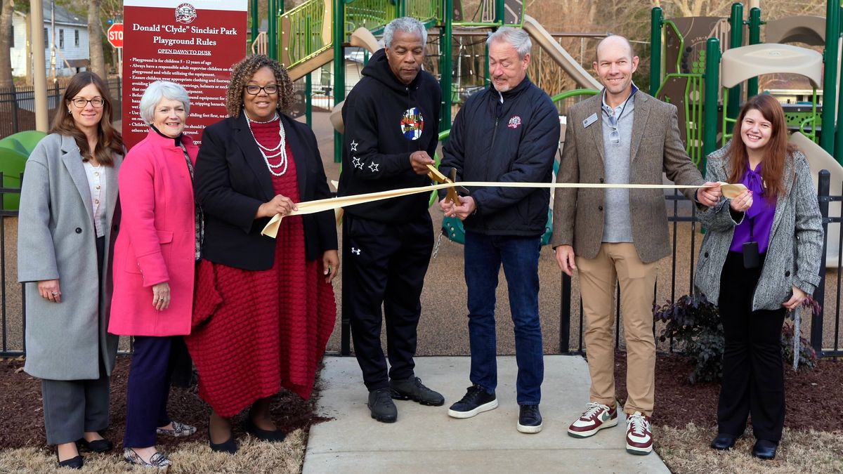 New playground features unveiled at Donald Sinclair Park