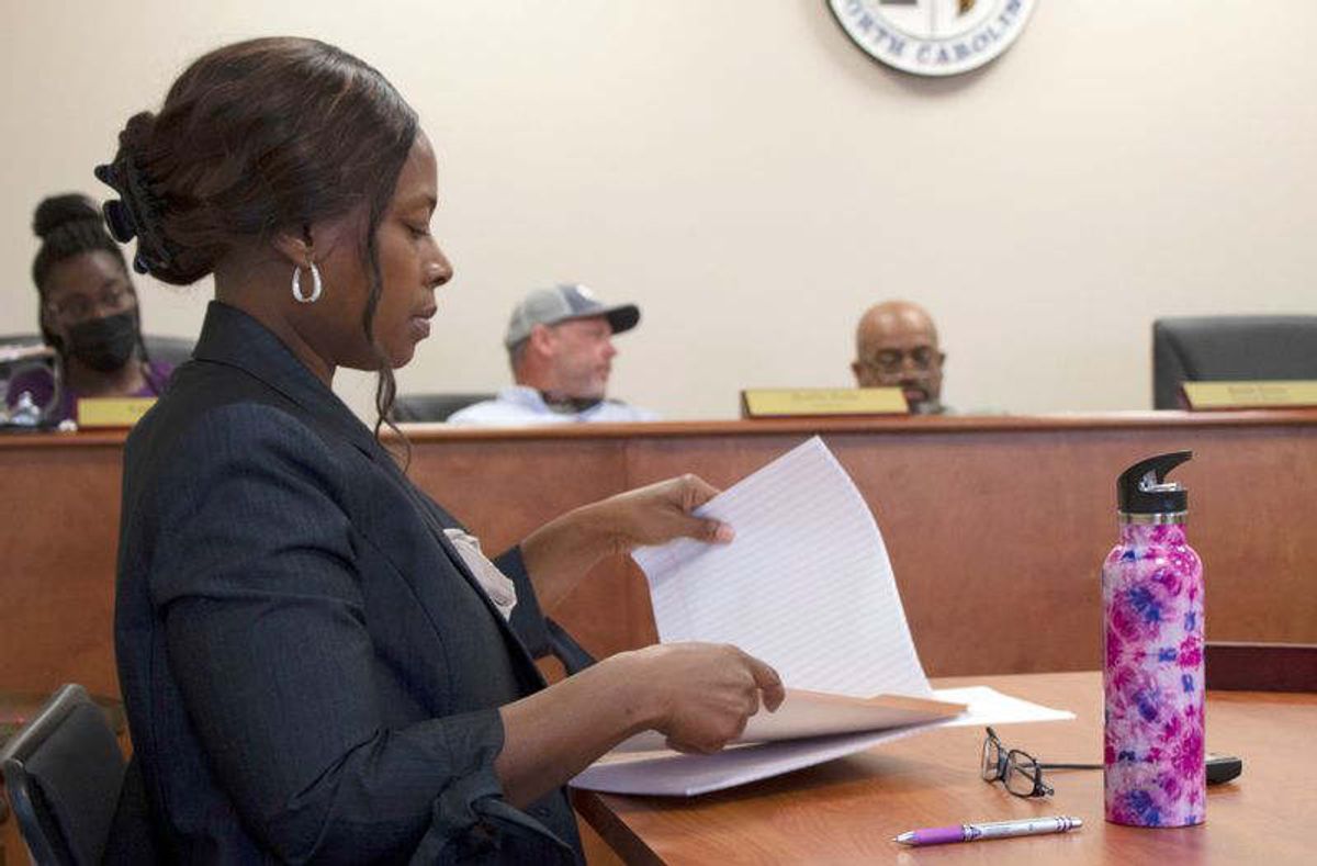 Former Kenly manager speaks at rally