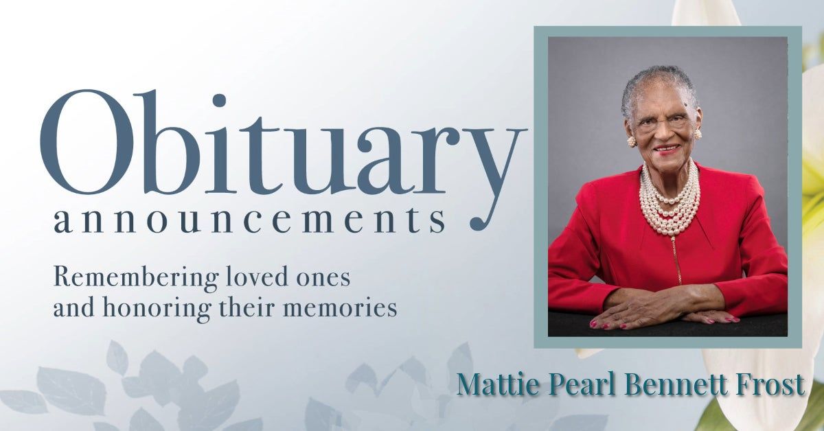 Obituary - Mattie Pearl Bennett Frost