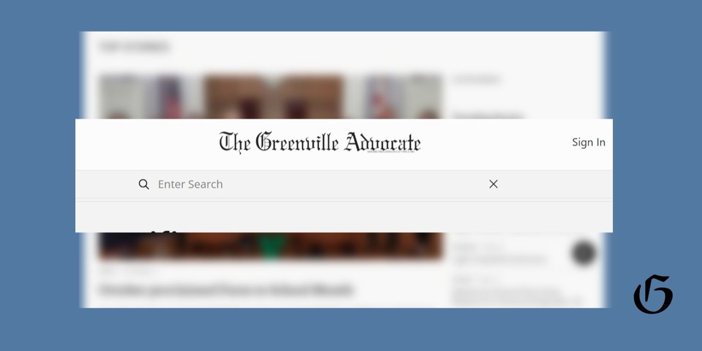 Welcome to The Greenville Advocate's New Website