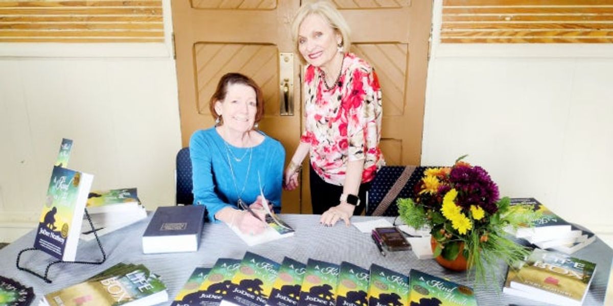 Award-winning author holds book signing