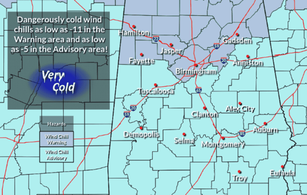 Windy, cold weather headed for Butler County during Christmas weekend