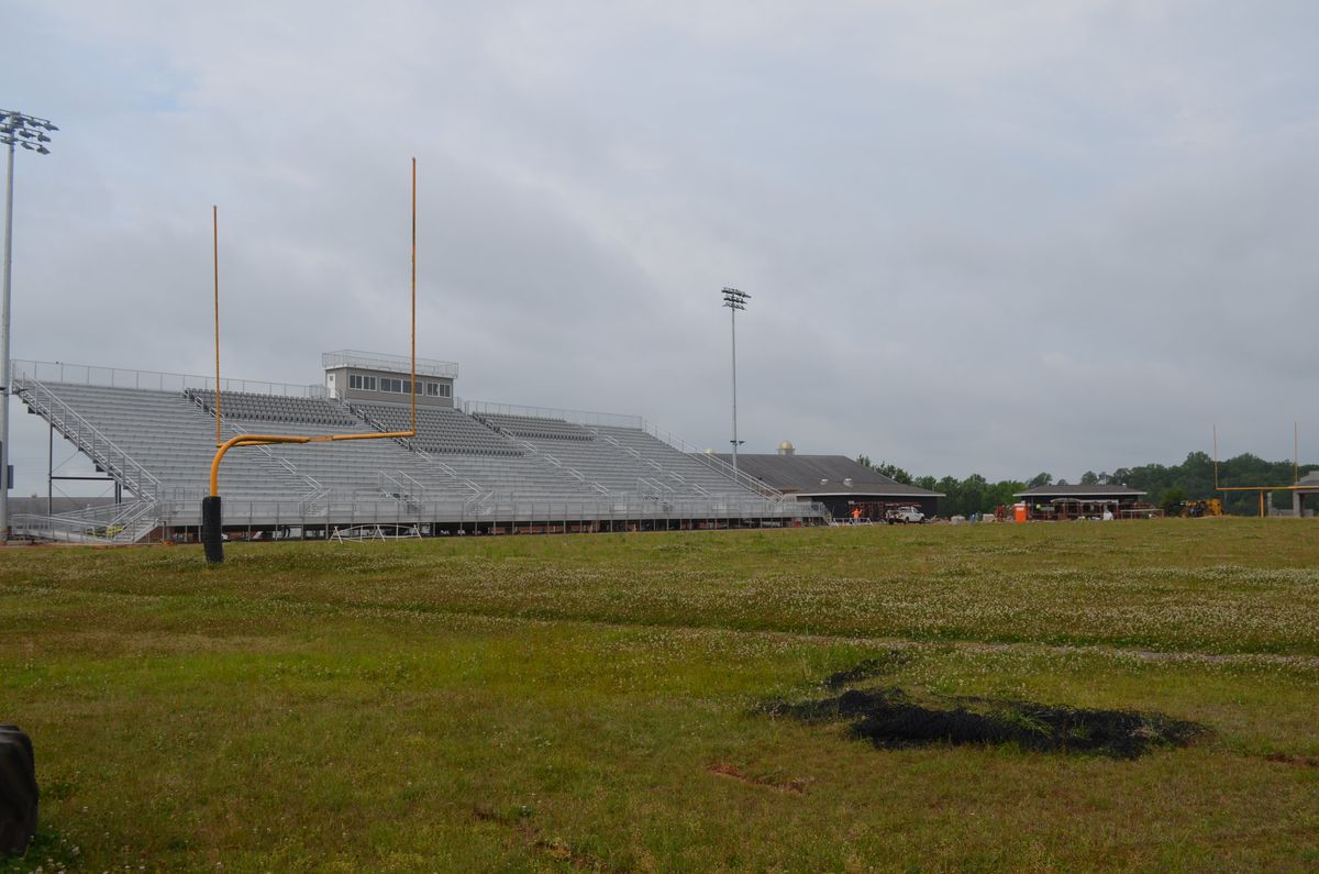 Tiger Stadium progressing toward completion