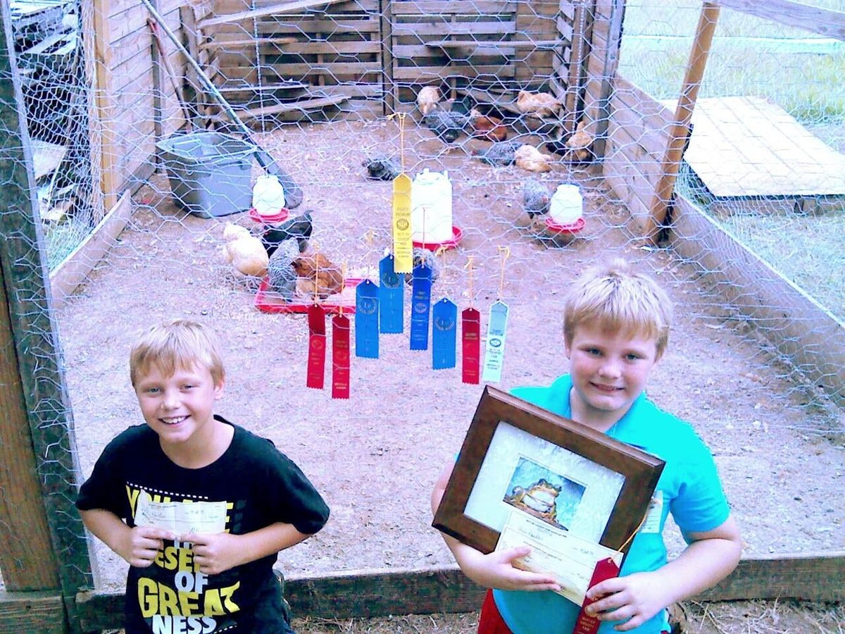 Butler County Fair fun with prize ribbons