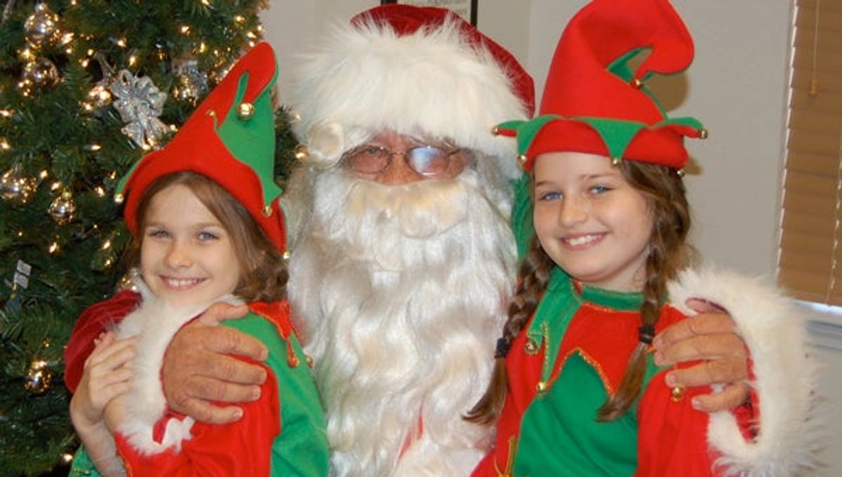 Santa spreads Christmas cheer