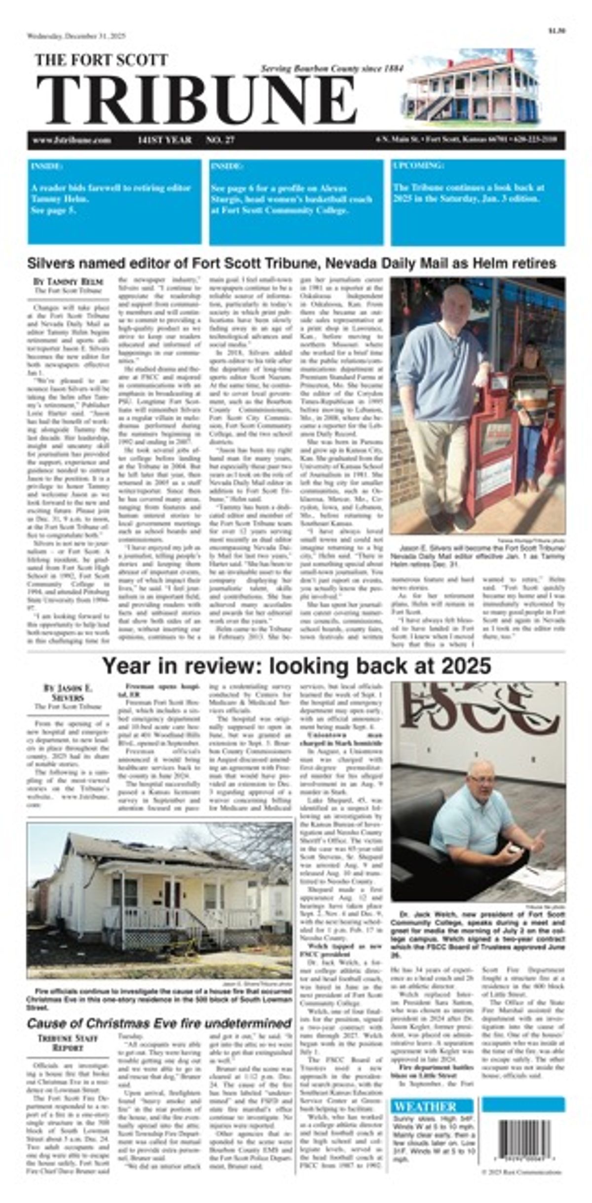 Wednesday, December 31, 2025