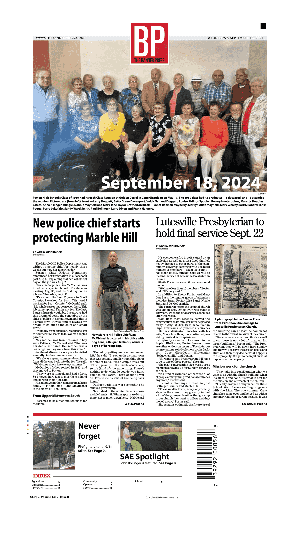 September 18, 2024: E-Edition