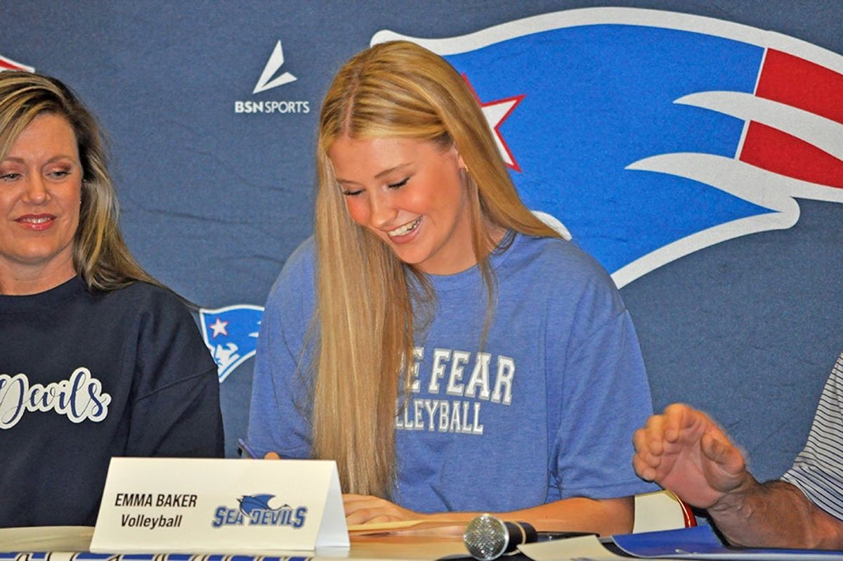 Emma Baker signs with Cape Fear Community College
