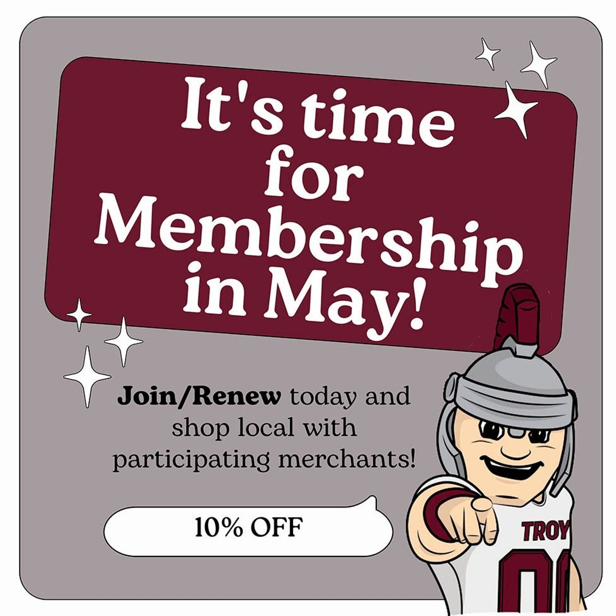 Troy University Alumni Association kicks off Membership in May drive o...