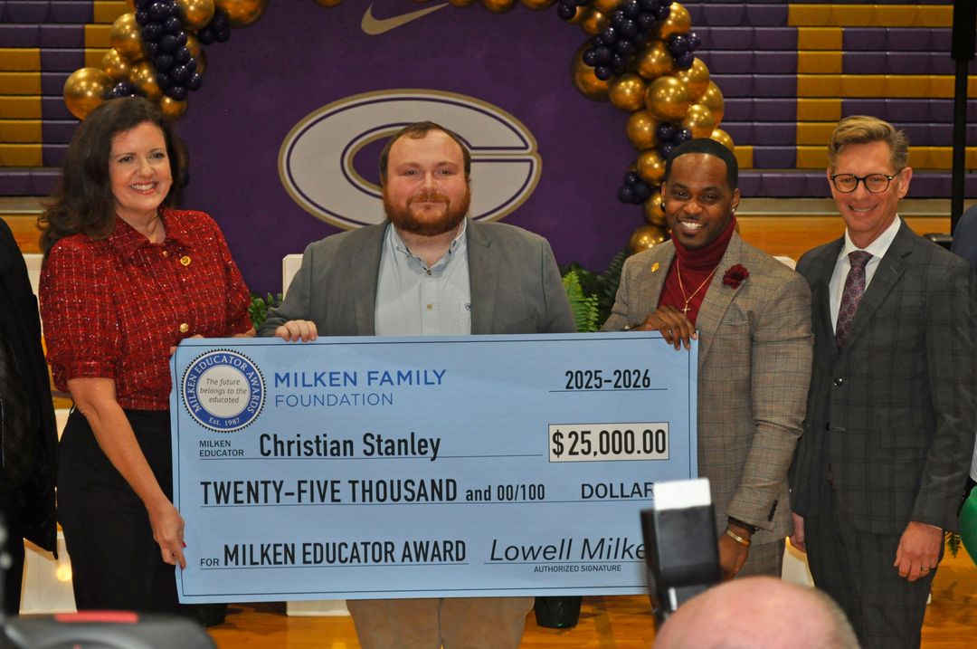 Goshen High School teacher Christian Stanley wins 2025 Milke...