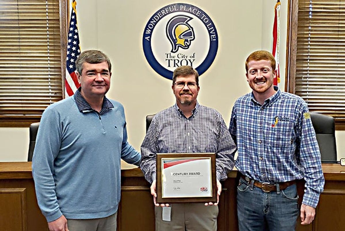 Troy Utilities awarded Century Award