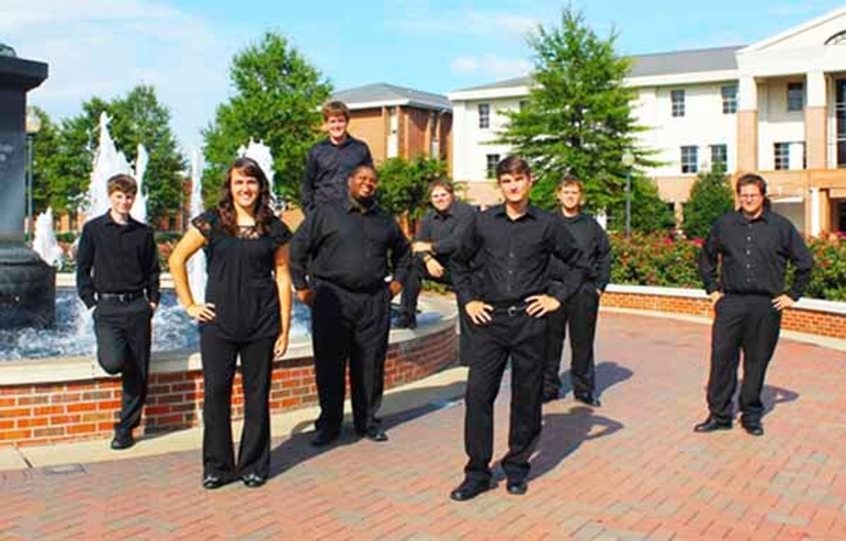 Award-winning Troy University percussion ensemble in concert