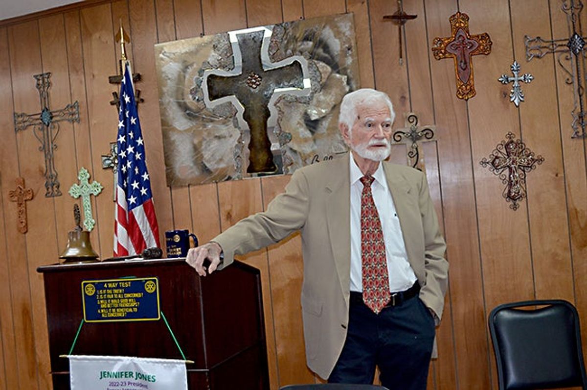 Bowden speaks to Brundidge Rotary Club