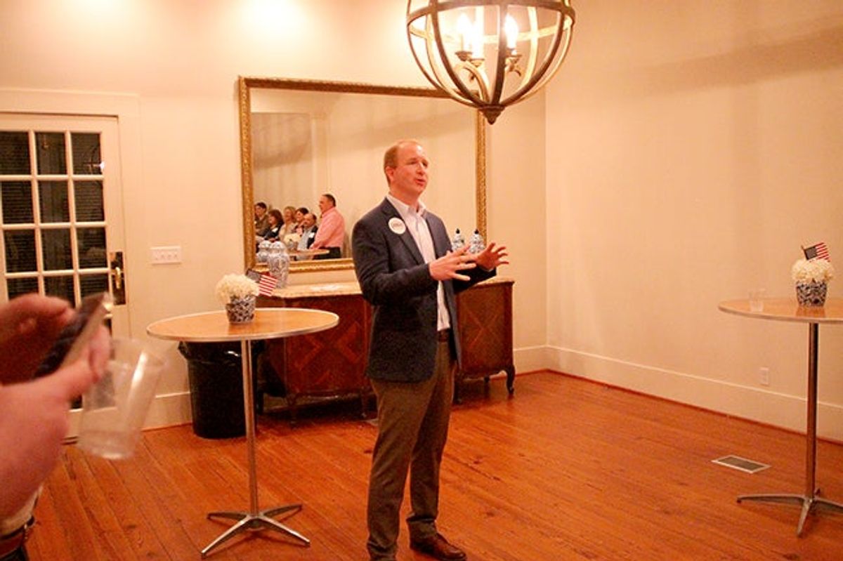 Carnley makes campaign stop in Troy