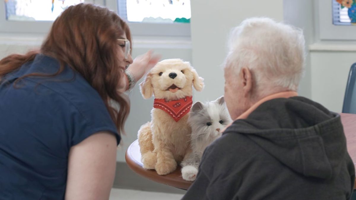 Robotic pets help seniors with dementia at TRMC