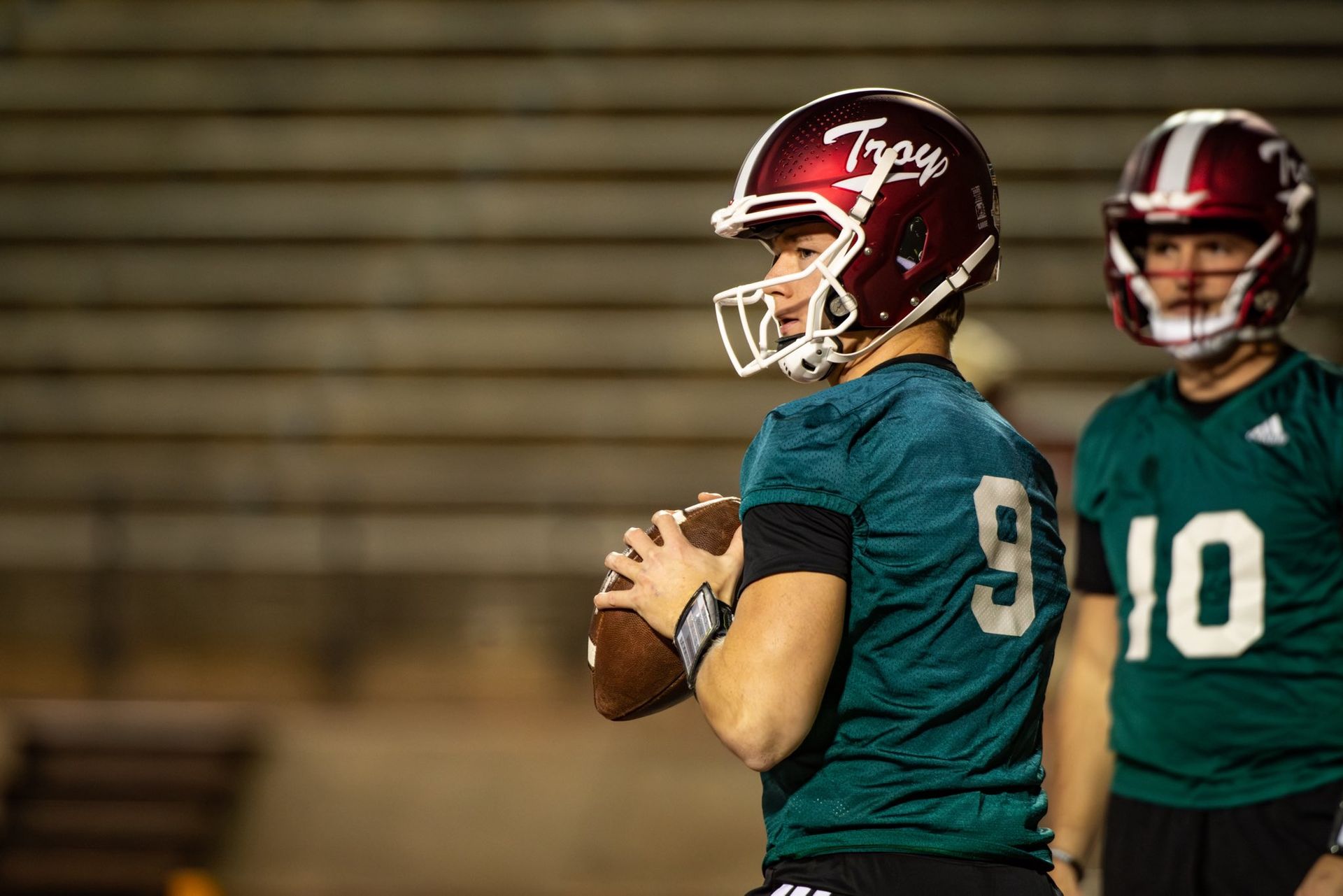 Trojans begin preparation for Salute to Veterans Bowl