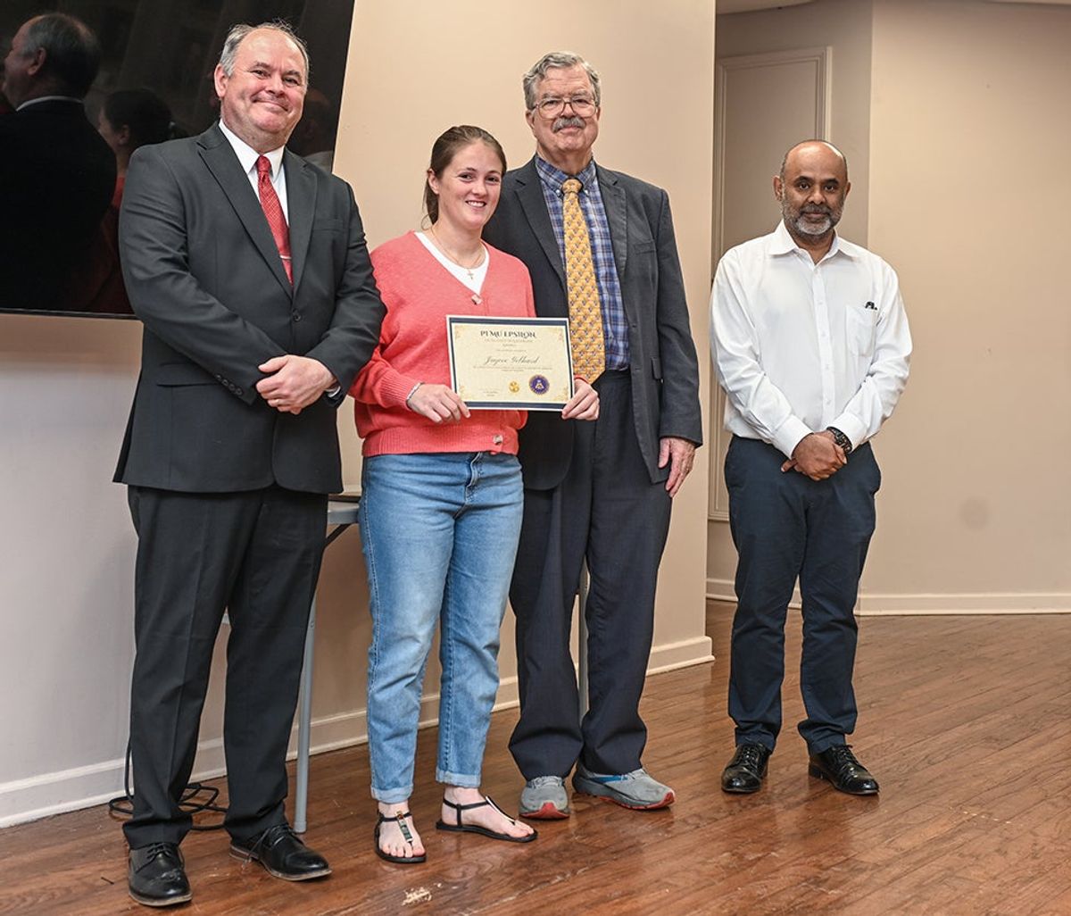 Troy student Jaycee Gebhard awarded Excellence in Leadership Award