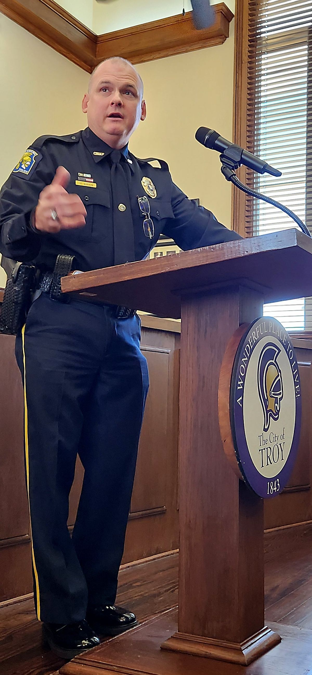 Barron sworn in as TPD chief