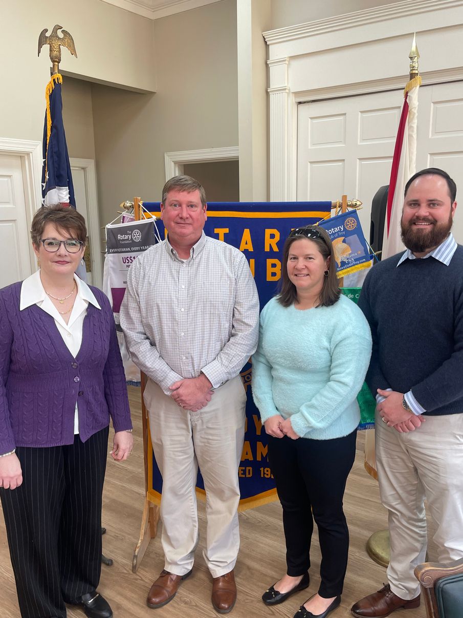 Micah Garrett speaks at Troy Rotary