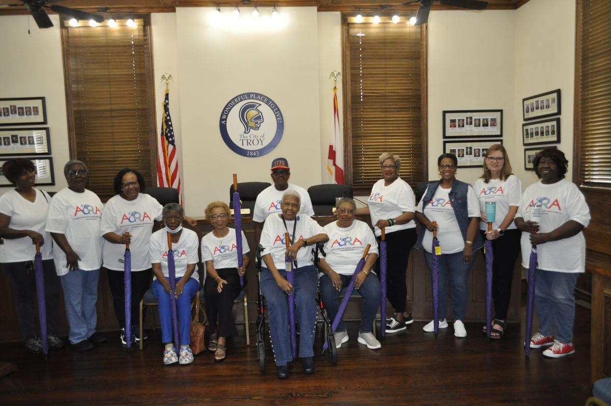 Troy Mayor Jason Reeves recognizes retired Pike County educa...