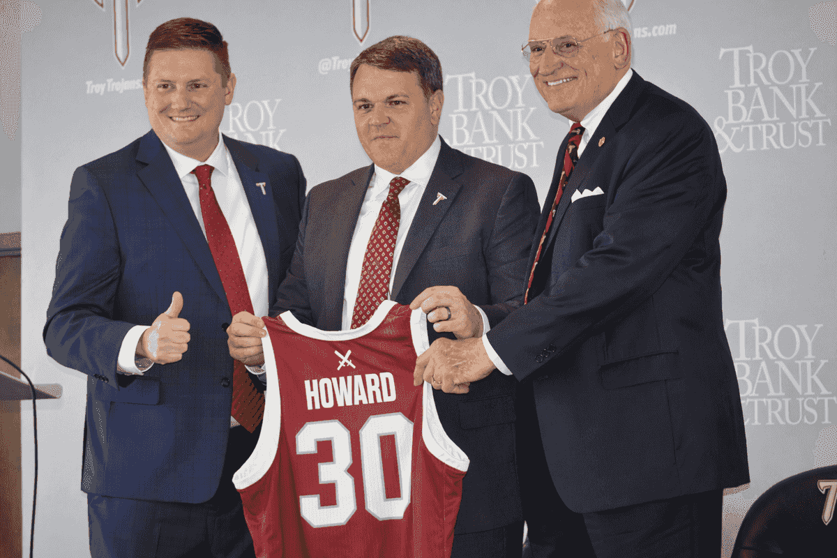 Troy introduces new basketball coach Adam Howard
