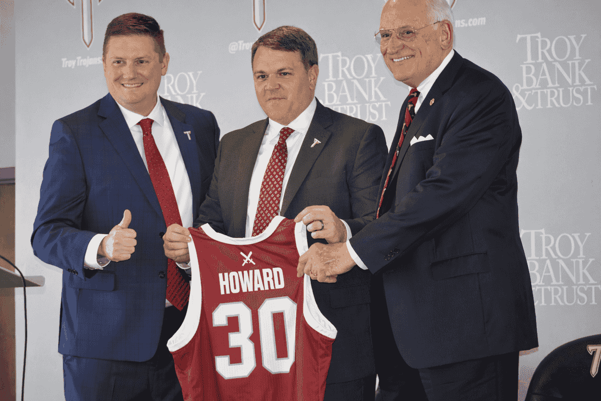 Troy introduces new basketball coach Adam Howard
