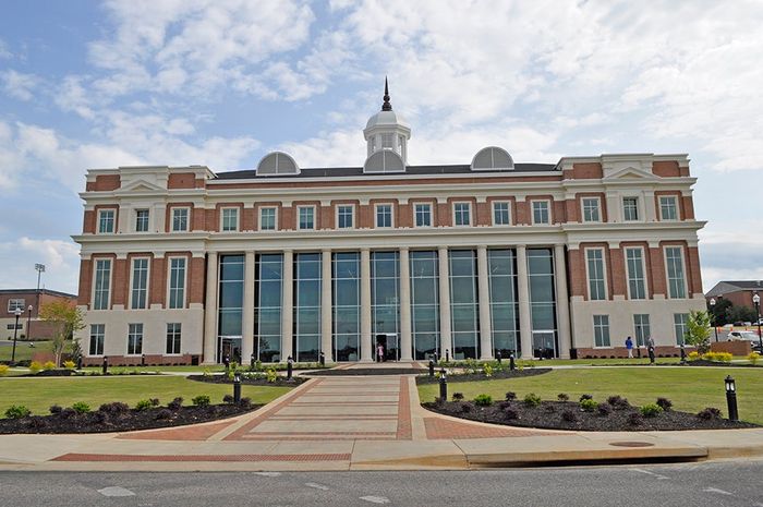 Troy University holds ribbon-cutting for Jones Hall