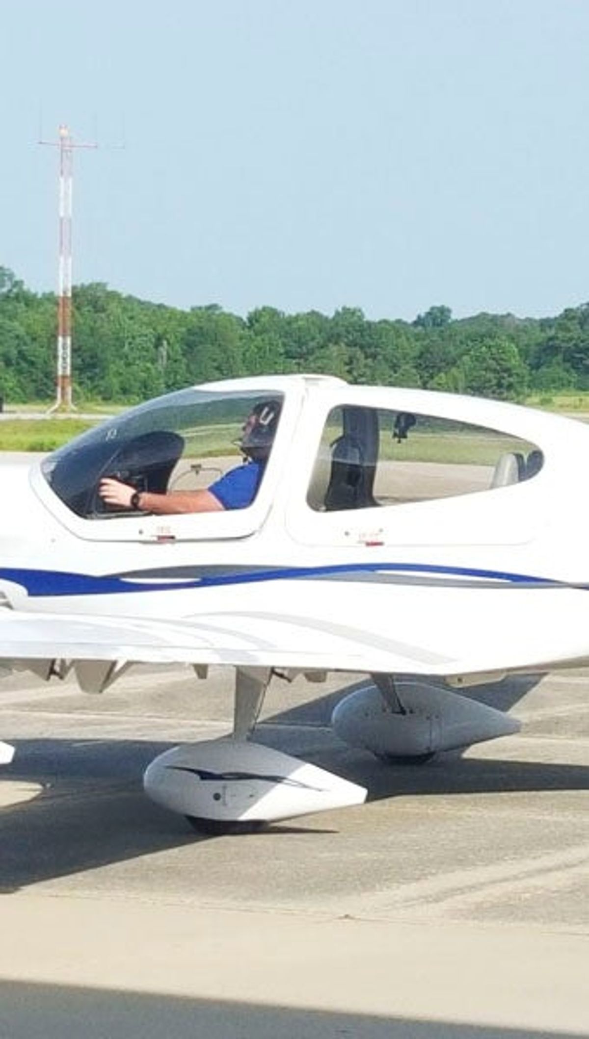 FLYING HIGH: Young pilot takes first solo flight
