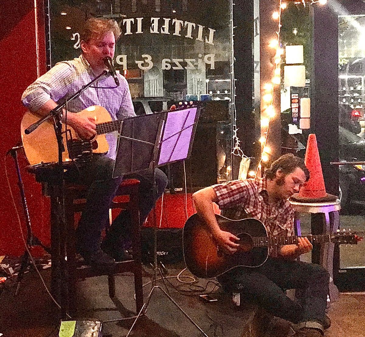 James Mullis and Adam Guthrie at Fuse Coffee