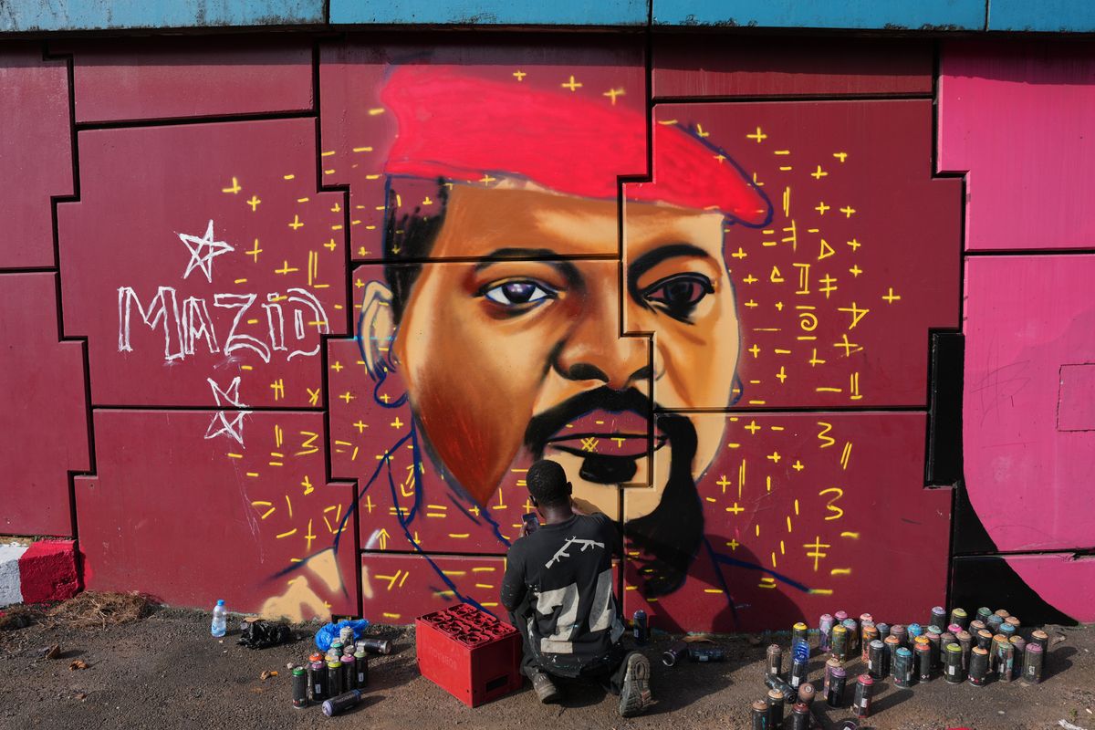 Senegalese artist transforms Conakry's walls with captivating street a...
