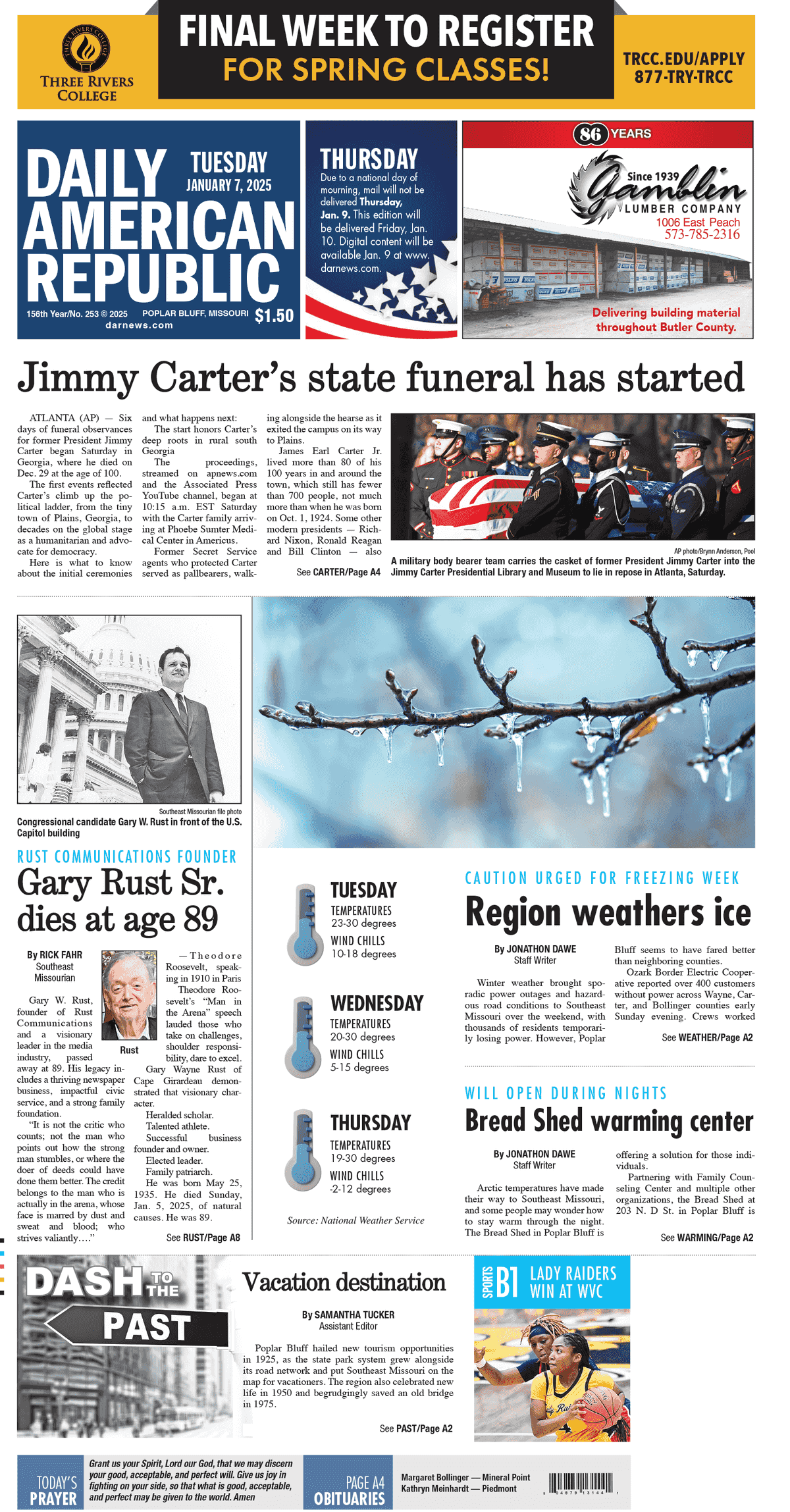 January 7, 2025 - Tuesday: E-Edition