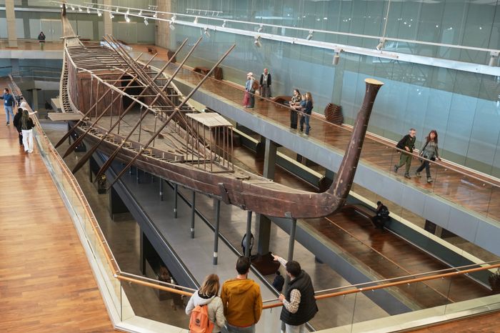 Ancient Egyptian pharaoh's boat reassembled in real time at Grand Egyp...