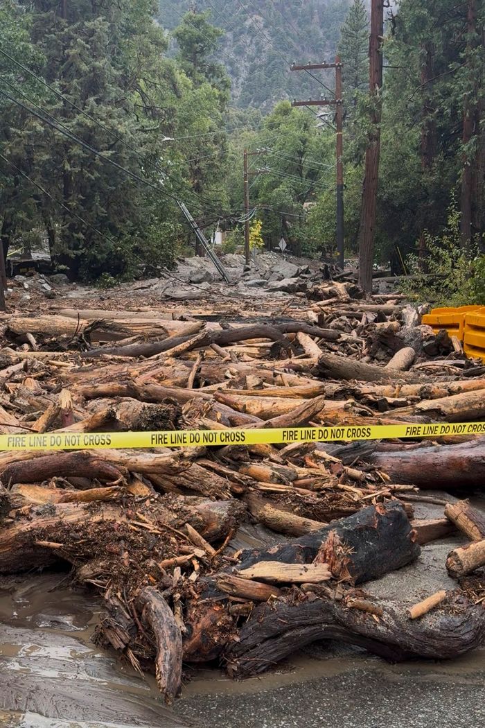 Mudslides trap drivers, bury roads and damage homes in southern Califo...