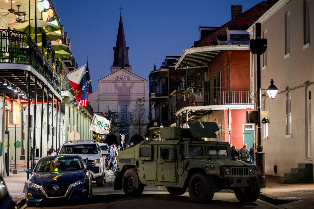 National Guard arrives in New Orleans for 1st New Year's since Bourbon...
