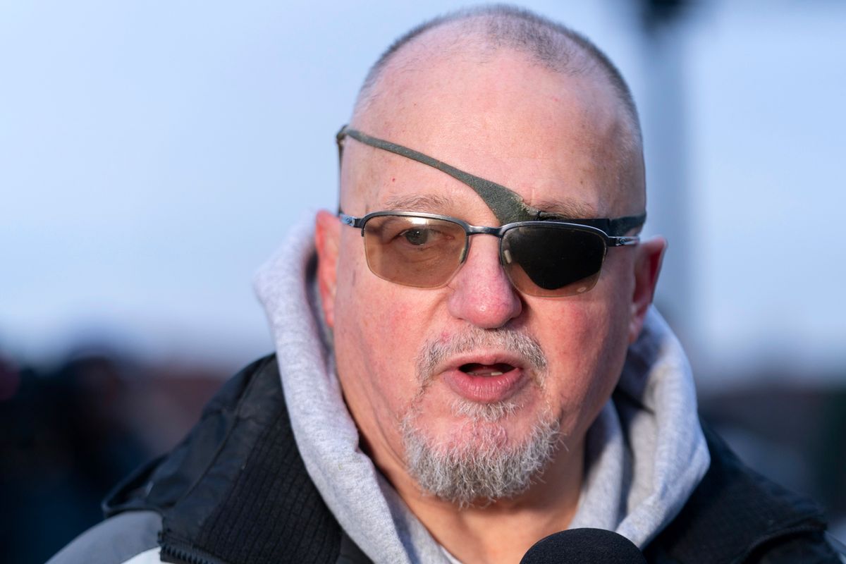 Oath Keepers founder Stewart Rhodes visits Capitol Hill after Trump cl...