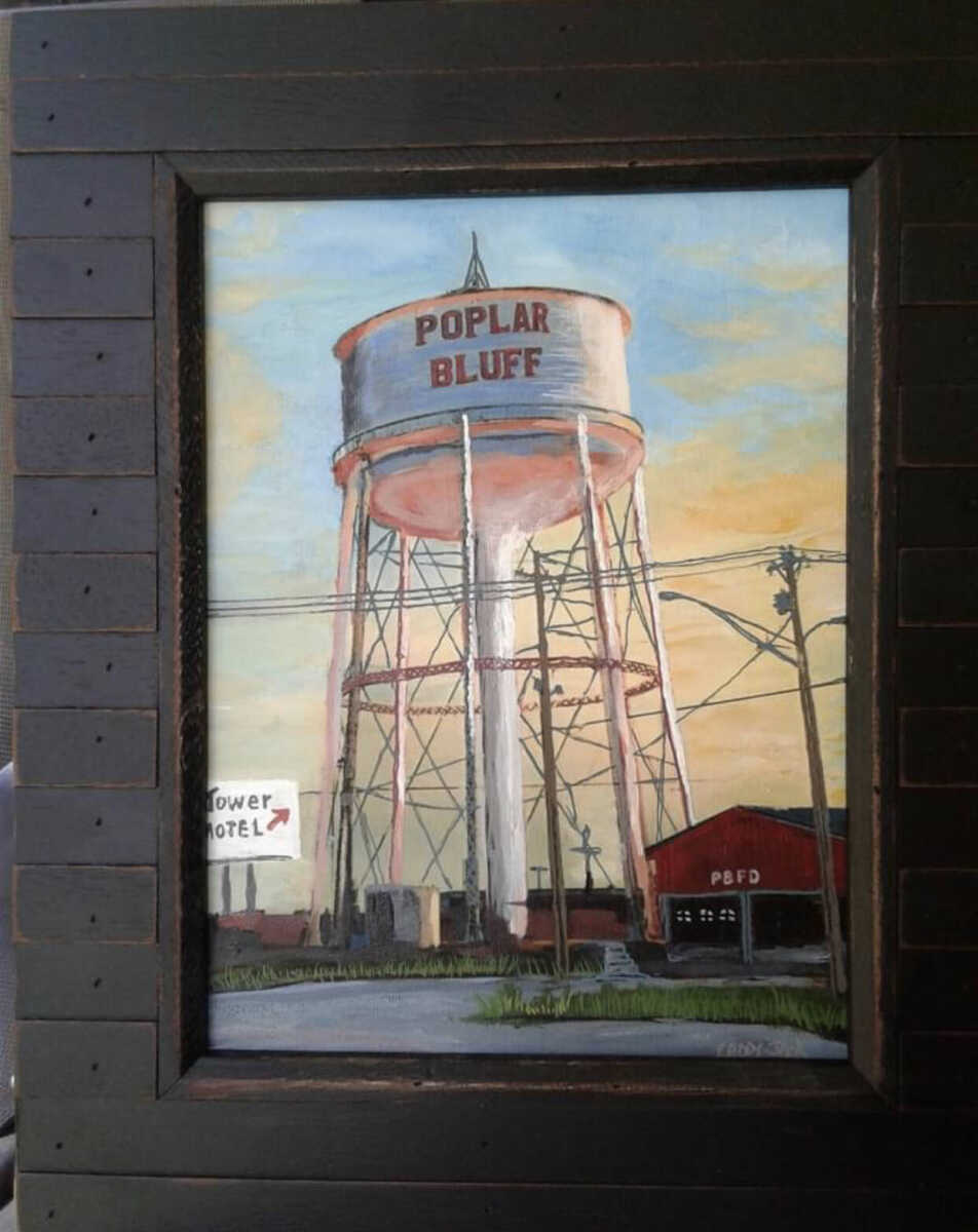 Prints of iconic PB water tower available, proceeds to help in cancer ...