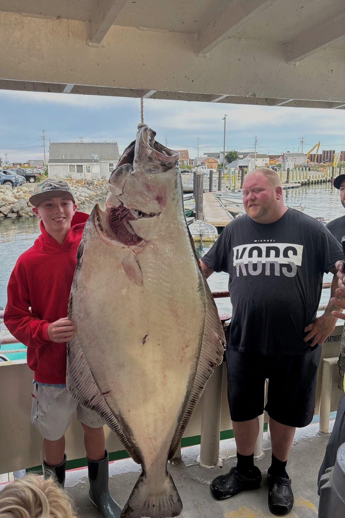 New Hampshire boy, 13, reels in 177-pound halibut while deep-sea fishi...