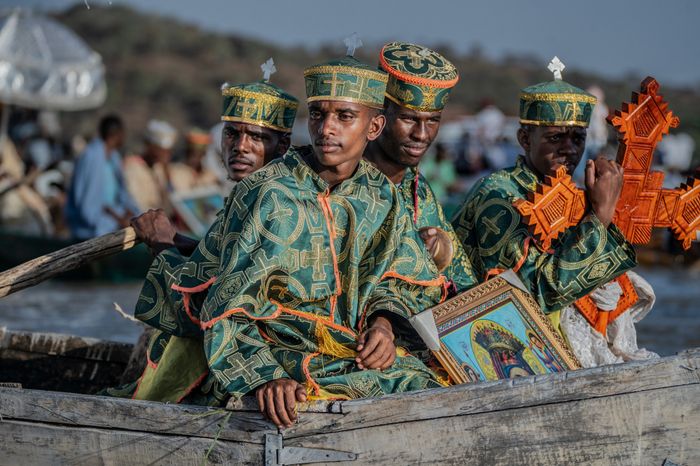 Photos show Ethiopian Orthodox Christians celebrating Timket...