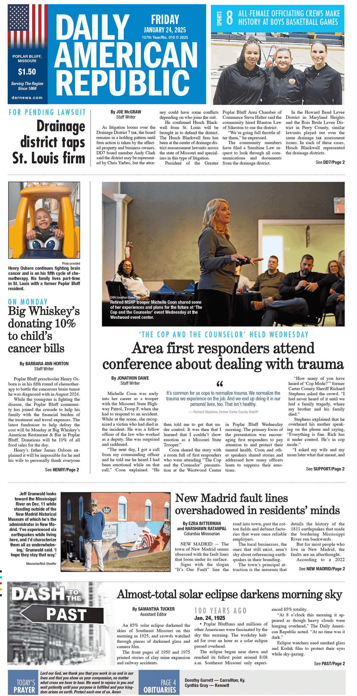 January 24, 2025 - Friday: E-edition